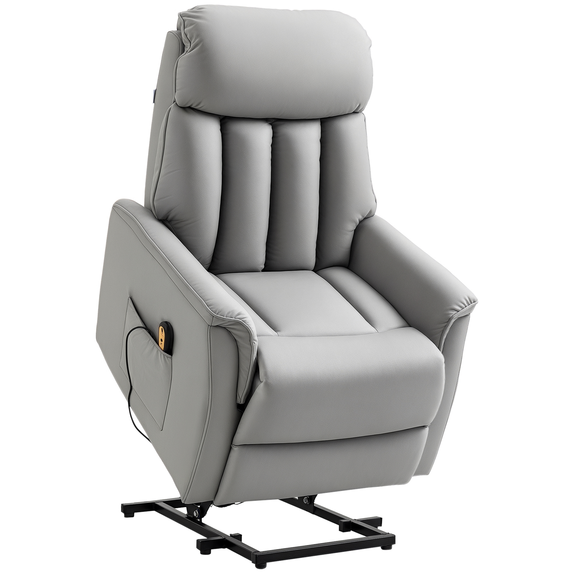 HOMCOM Poltrona Relax Alzapersone Reclinabile Grigia | Aosom Italy