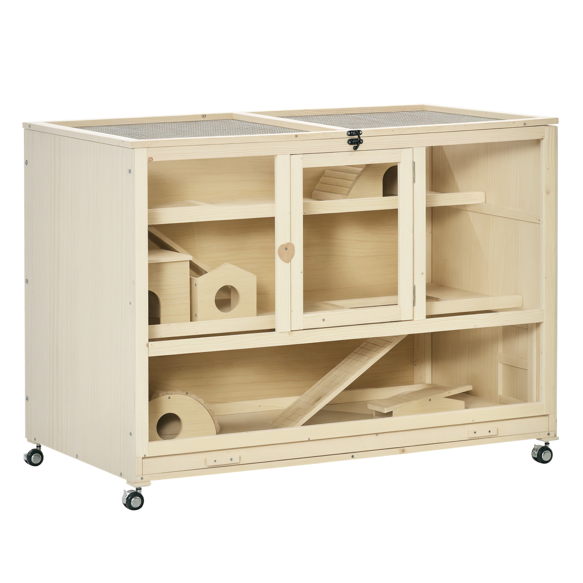 PawHut Cage pour hamsters souris petits rongeurs multi-équipements ...