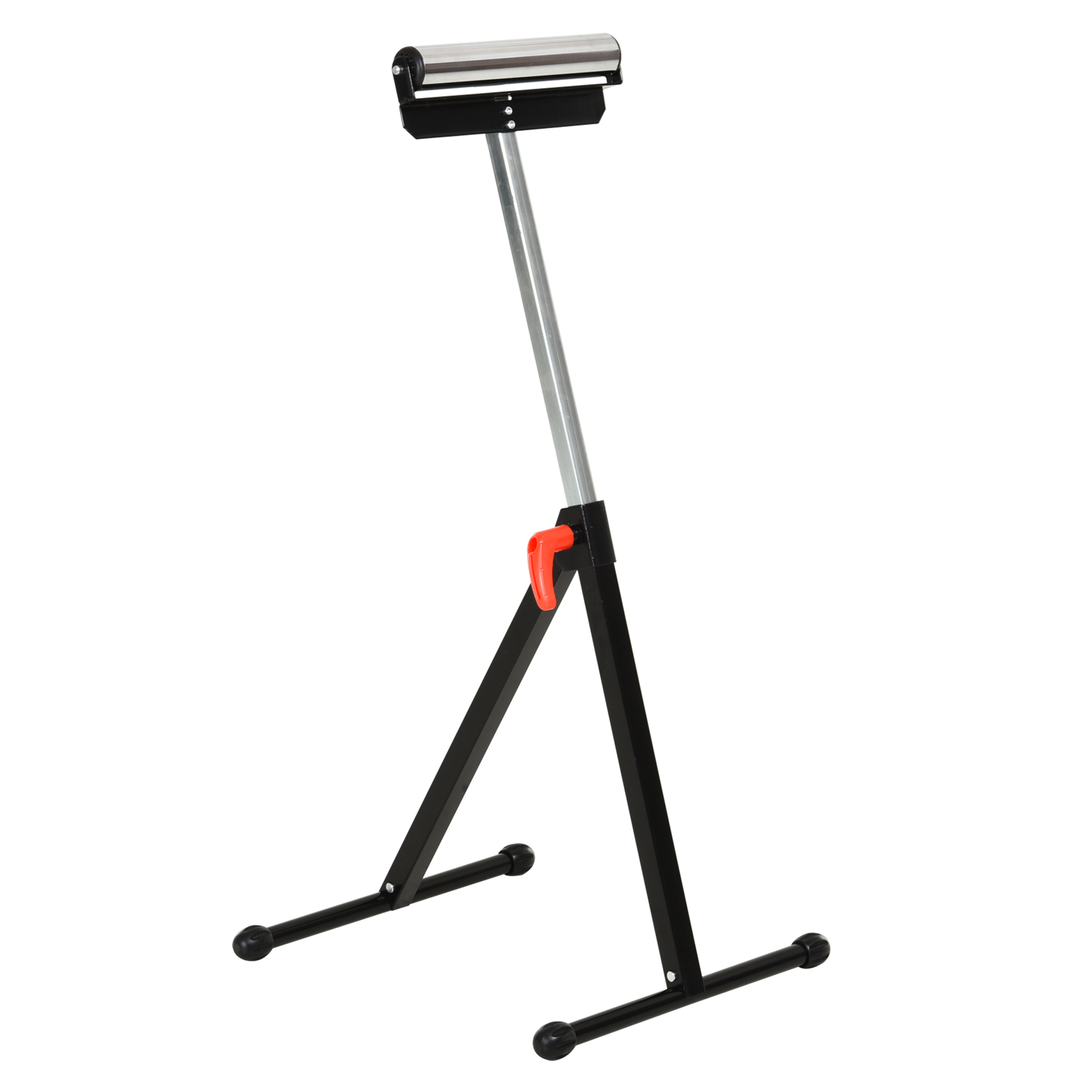 HOMCOM Folding Roller Stand, Material Support Pedestal with Ball ...