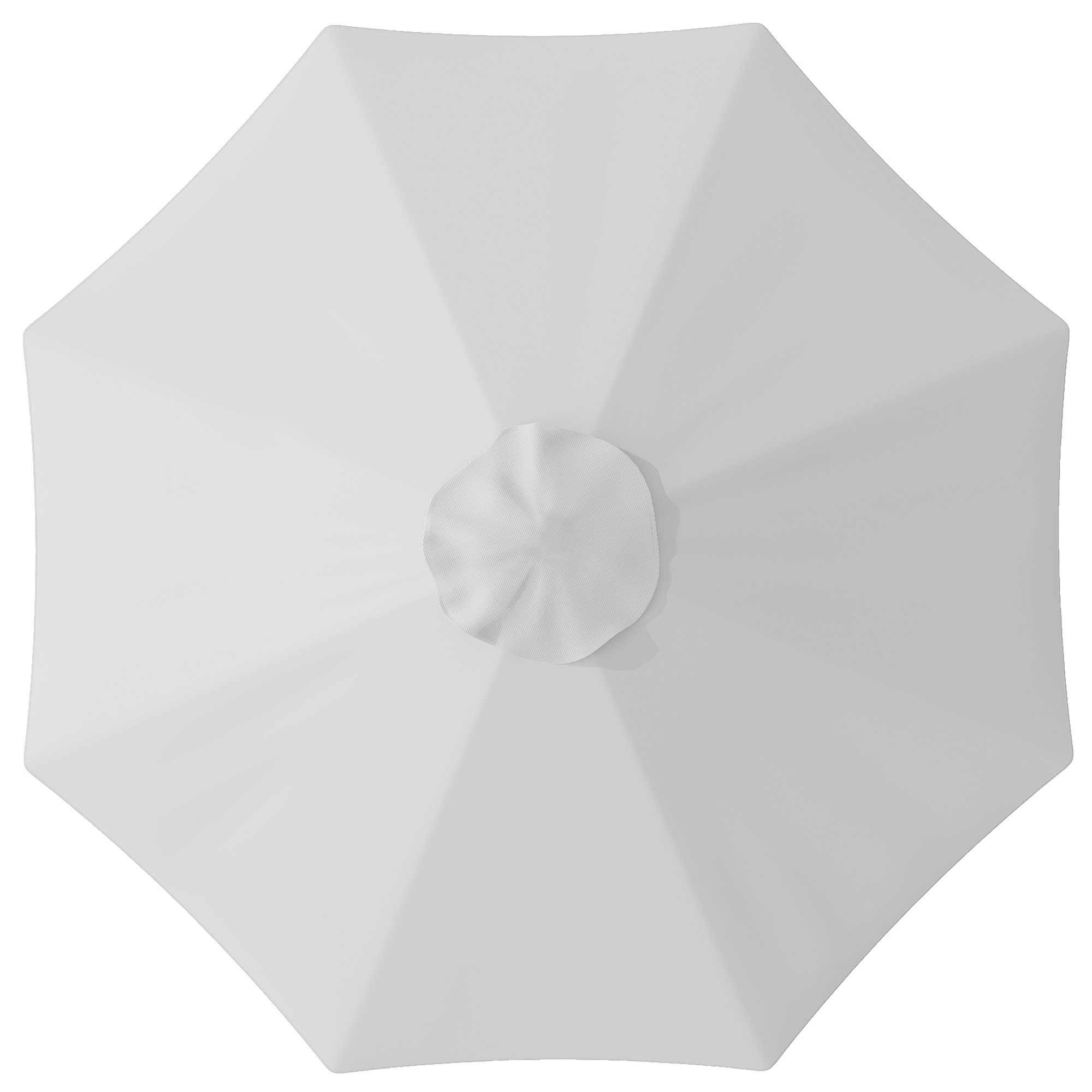 Outsunny 3 m Replacement Parasol Canopy with Top Vent, UPF 50+ Garden ...