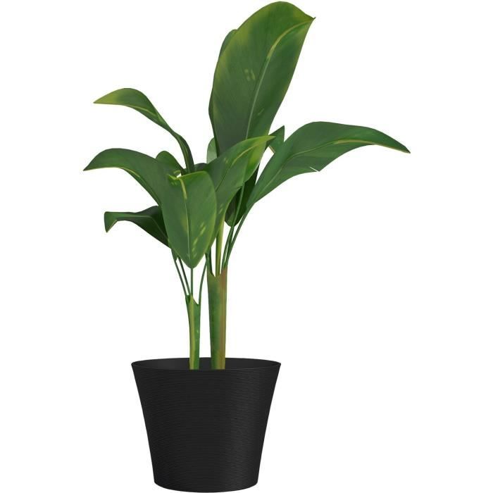 Pot de fleurs - GARDEN ID - Green Care Sense Noir-Anthracite - 30 x 27 ...