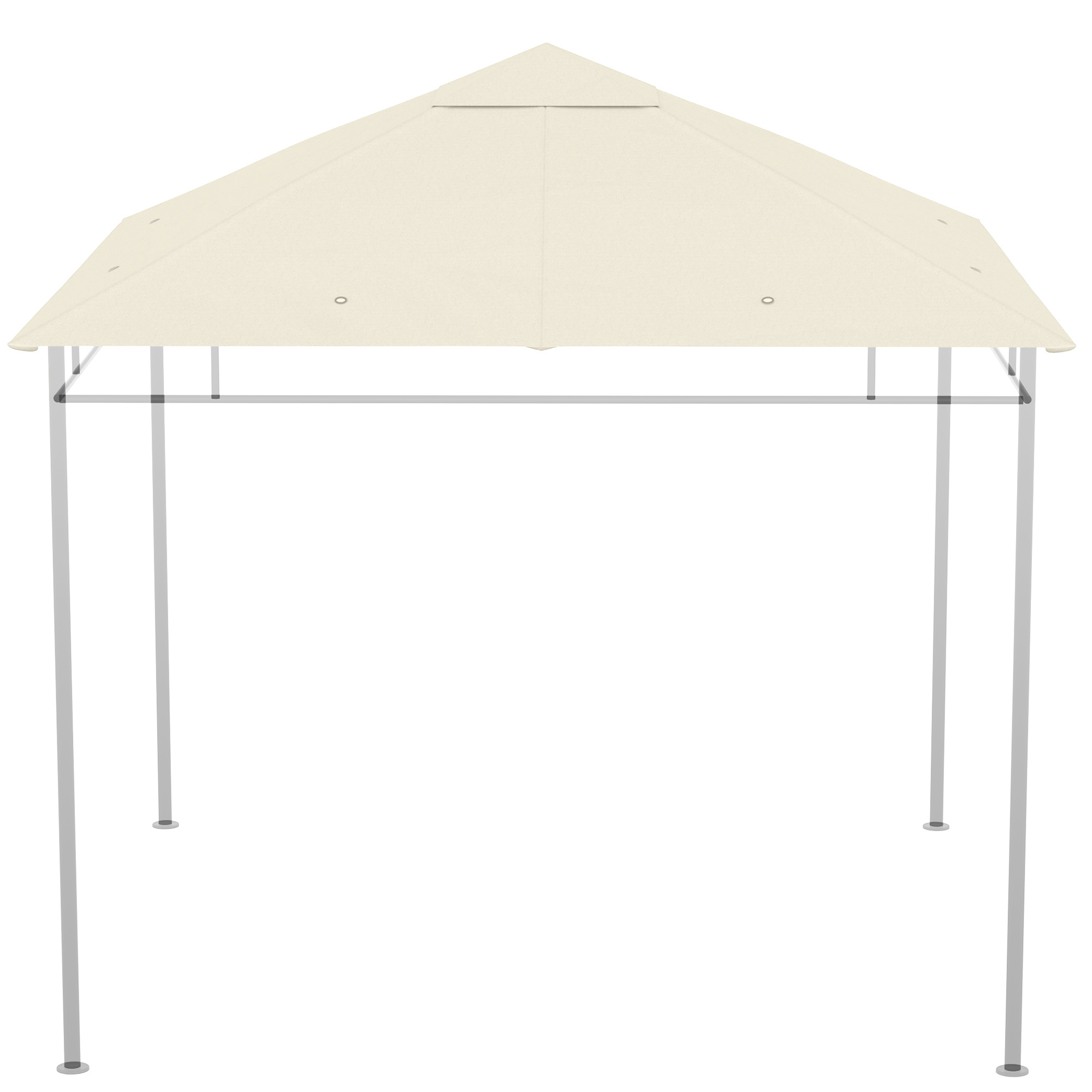 Outsunny Toile de rechange pour pavillon tonnelle tente toit de ...