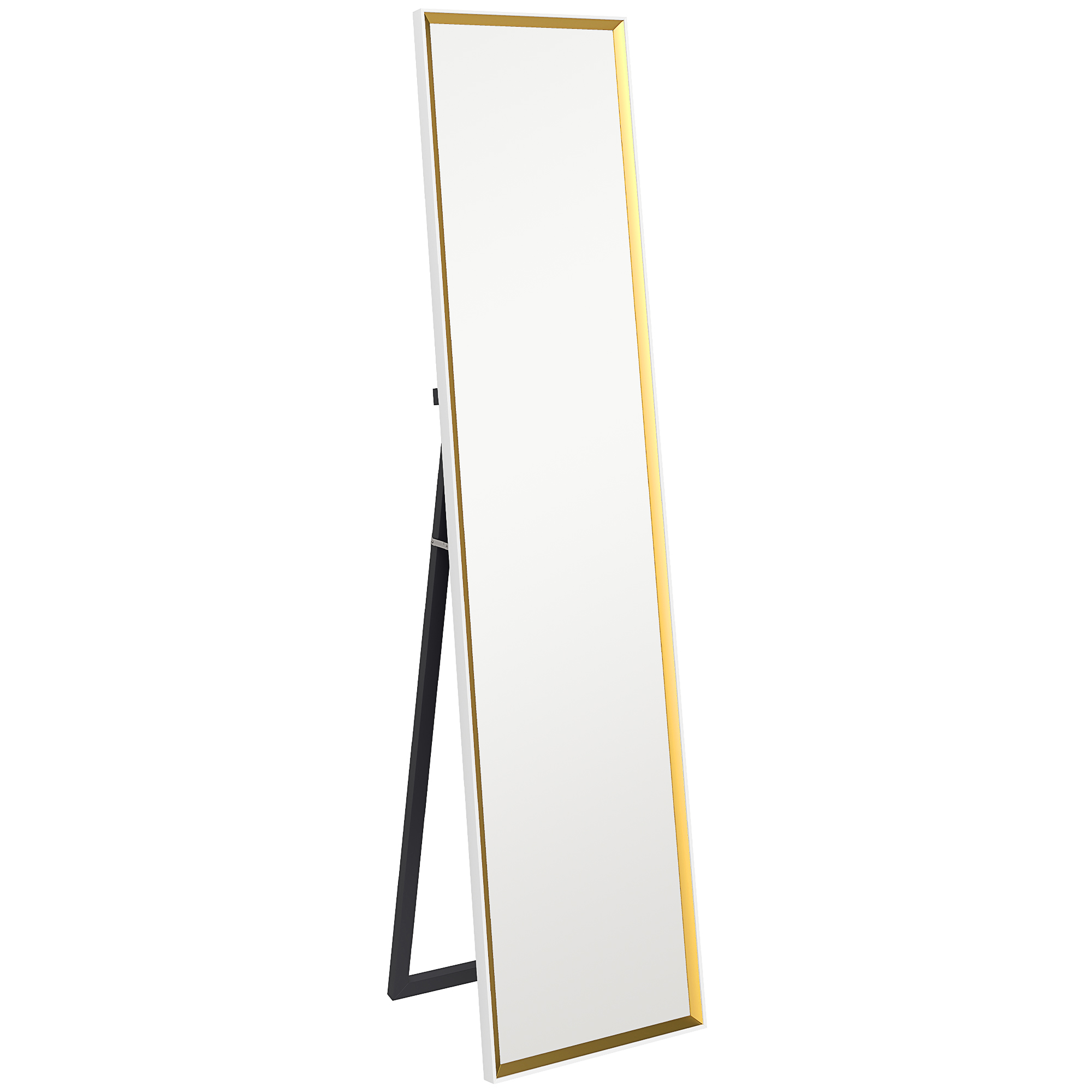 HOMCOM Full Length Mirror, 37 x 157cm Wall Mounted, Leaning, Free ...