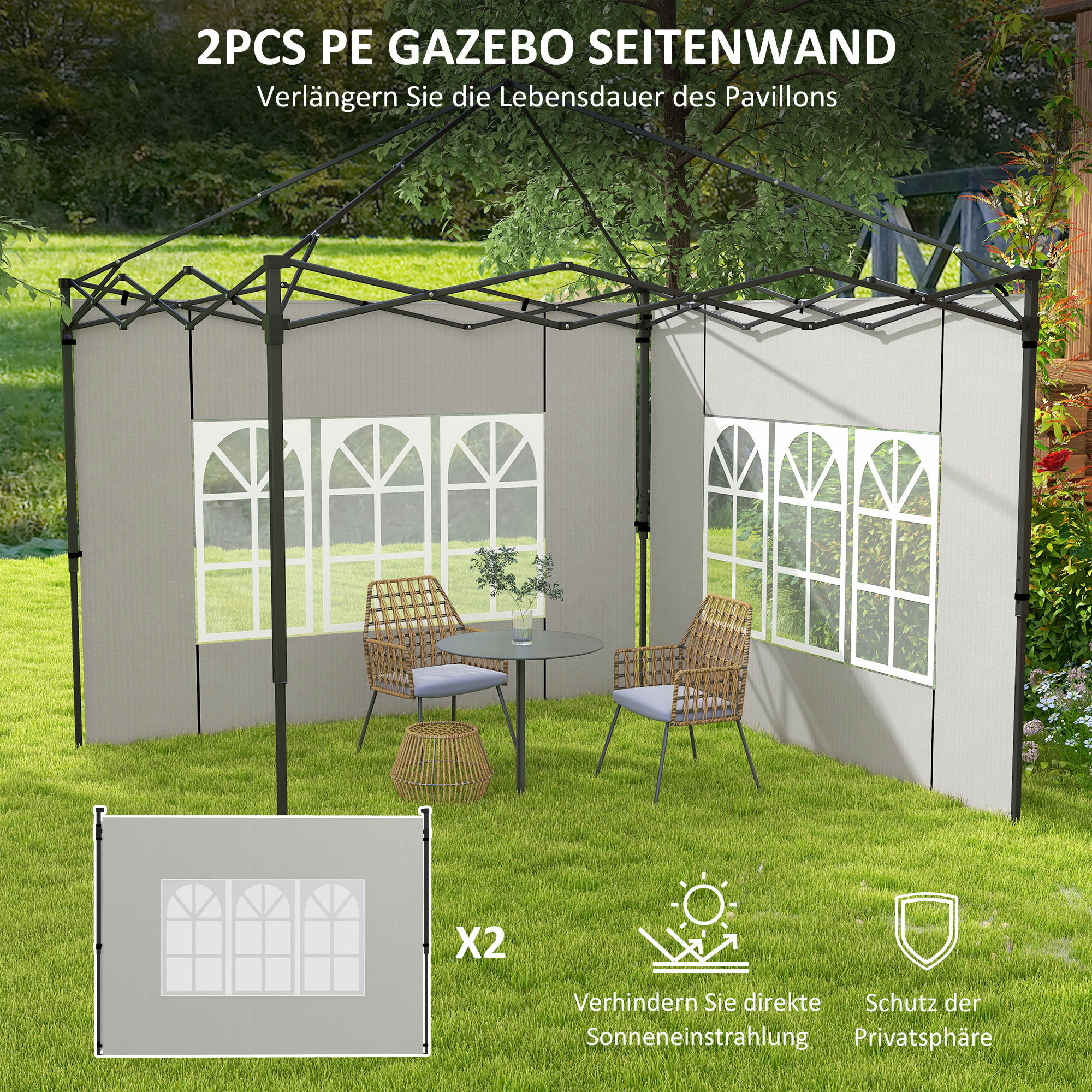 Seitenteile Fur Pavillon Mit Fenster