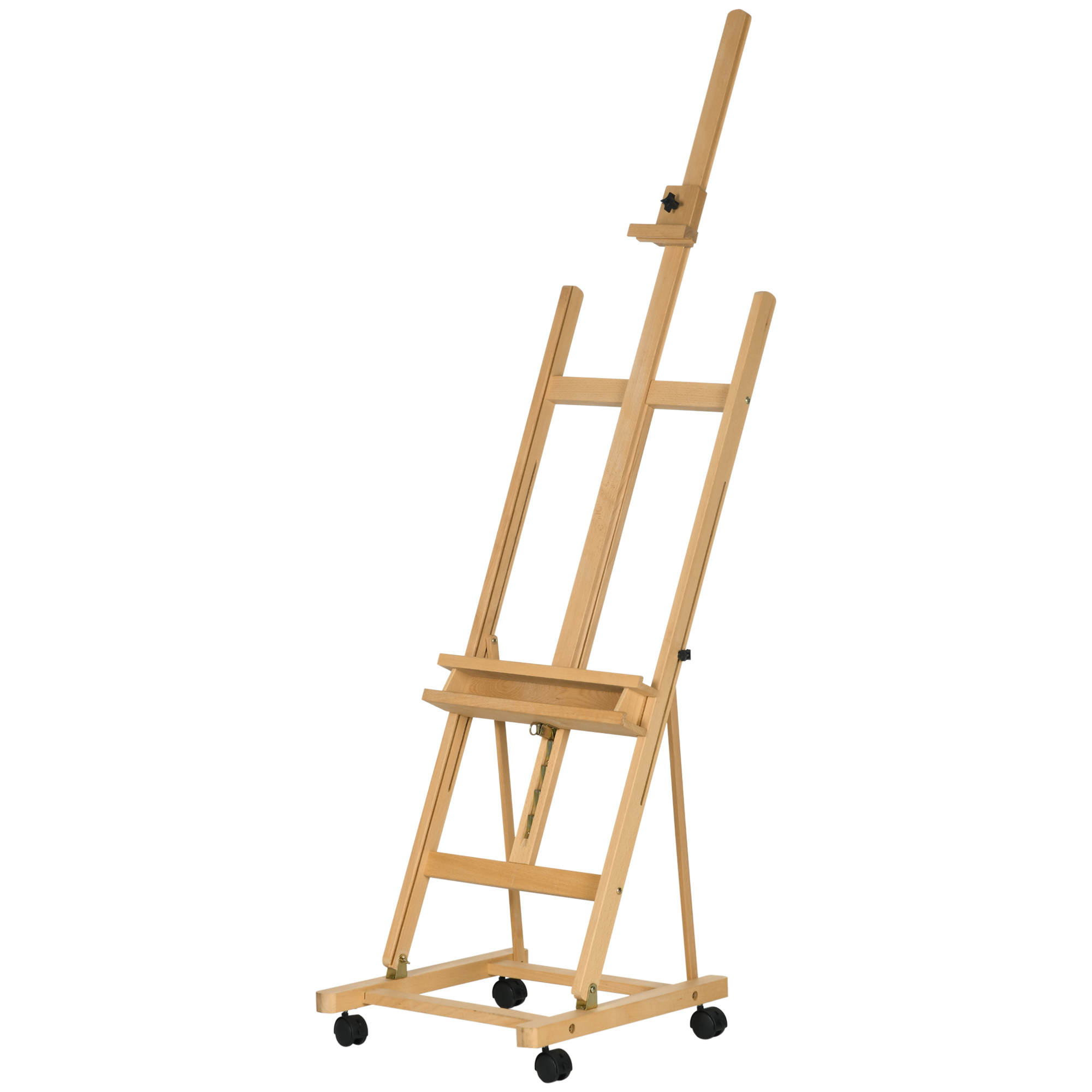 Vinsetto Caballete de Pintura Plegable de Madera 238 cm con Ruedas ...
