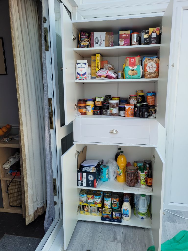 HOMCOM Freestanding Tall Kitchen Cupboard Storage Cabinets with Drawer ...