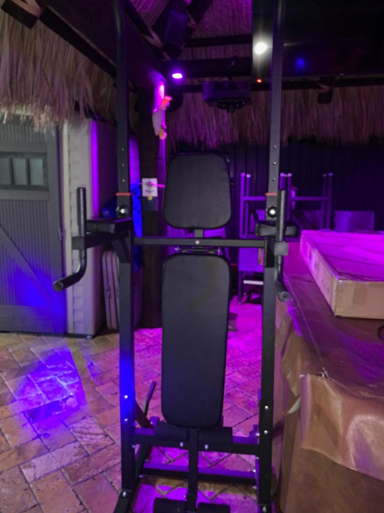 HOMCOM Exercise Pullup Weight Machine Power Tower with Multiple ...