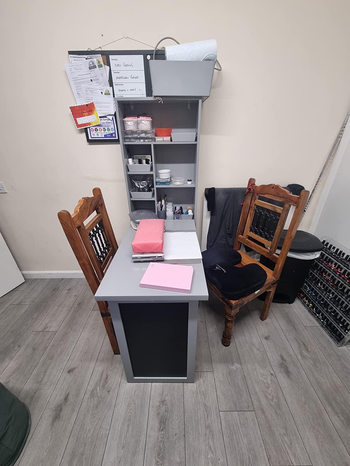 HOMCOM Folding Convertible Desk with Blackboard Multi-function Computer ...