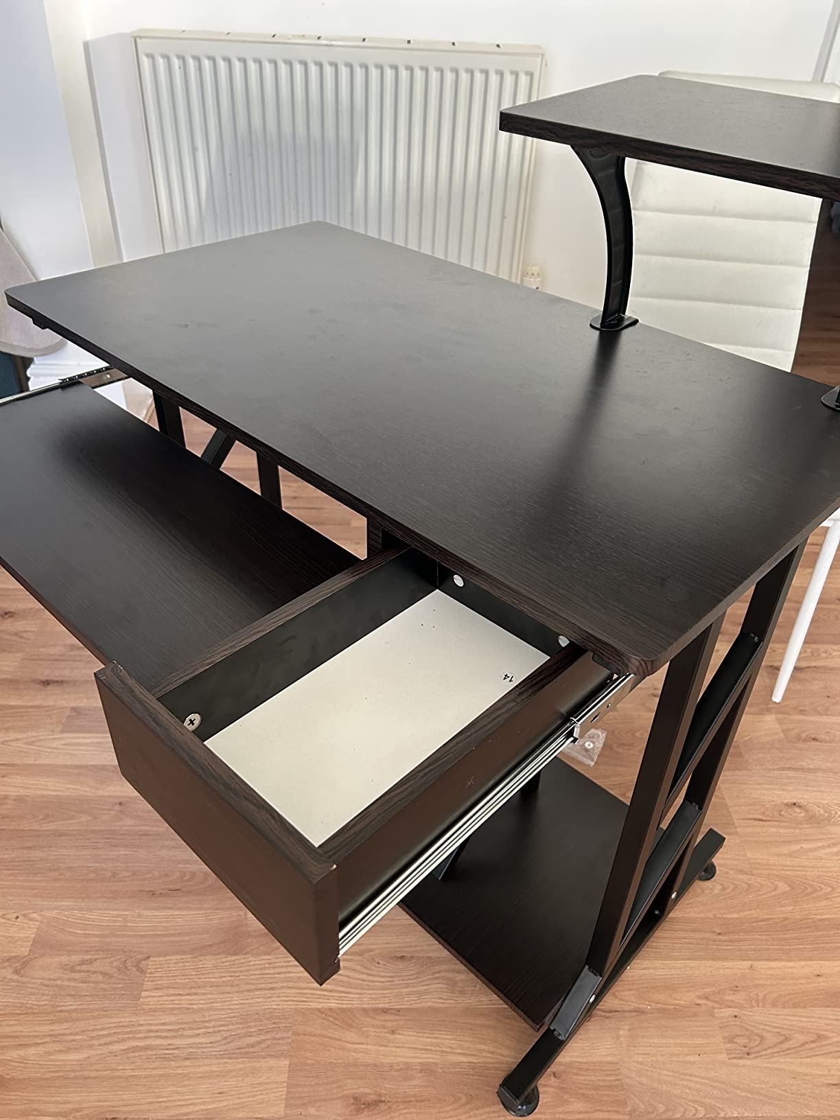 HOMCOM Computer Desk with Display Stand | Aosom UK