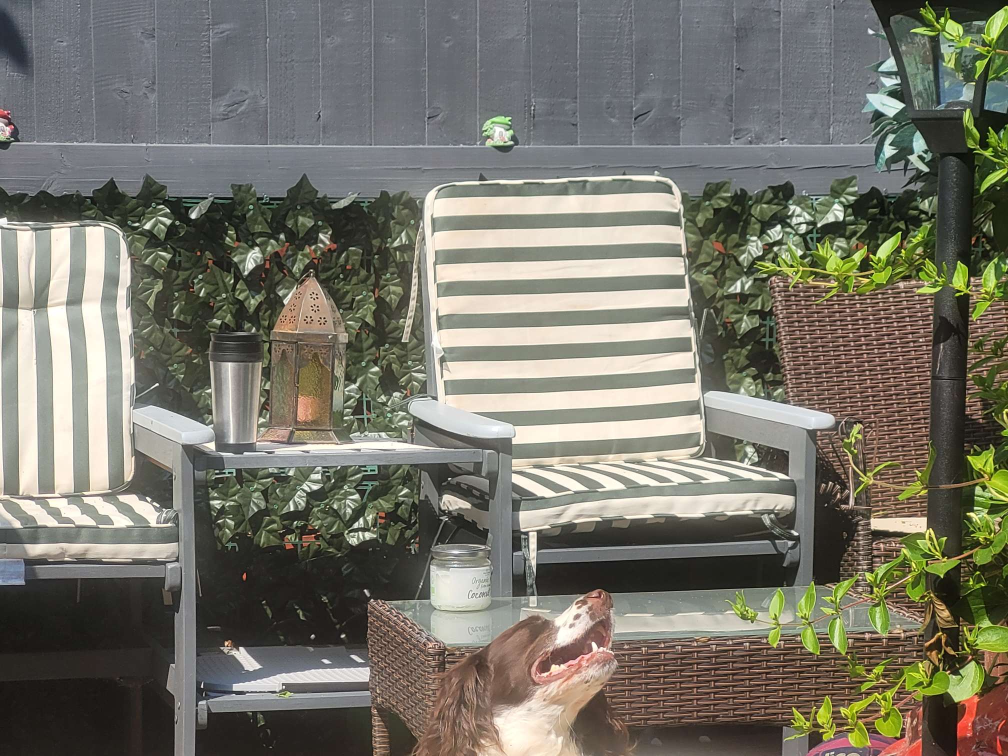 Outsunny Artificial Garden Leaf Screen Panel, 3x1 m-Dark Green | Aosom UK