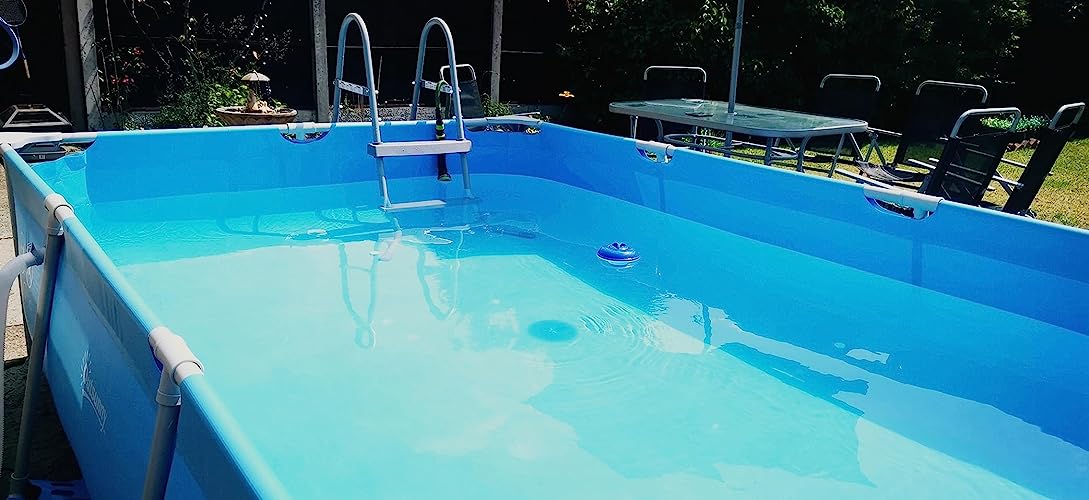Outsunny Steel Frame Pool with Filter Pump and Filter Cartridge Rust ...