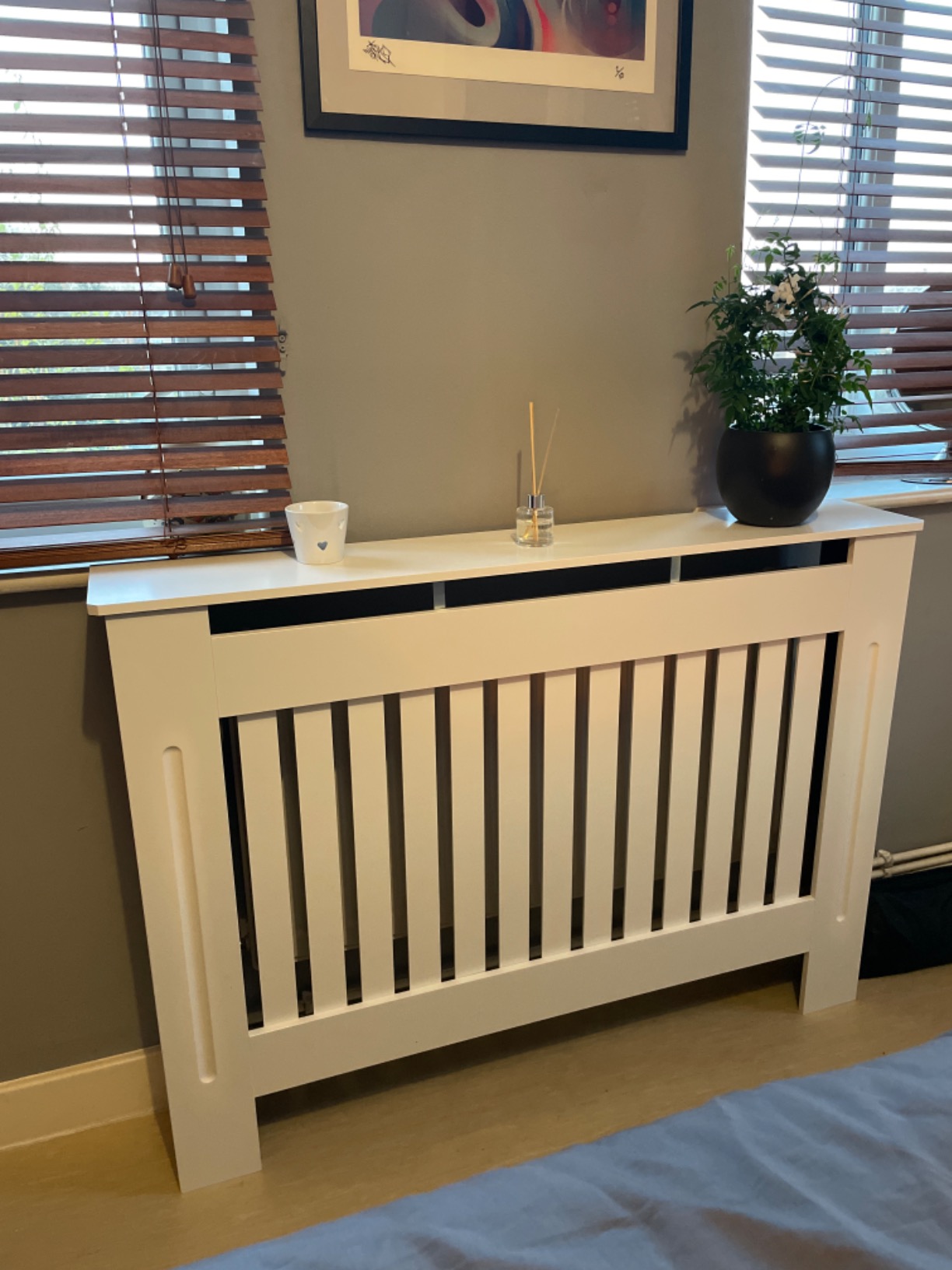 HOMCOM (112 x 81 x 19 cm) MDF Radiator Cover-White NEXT DAY DELIVERY ...