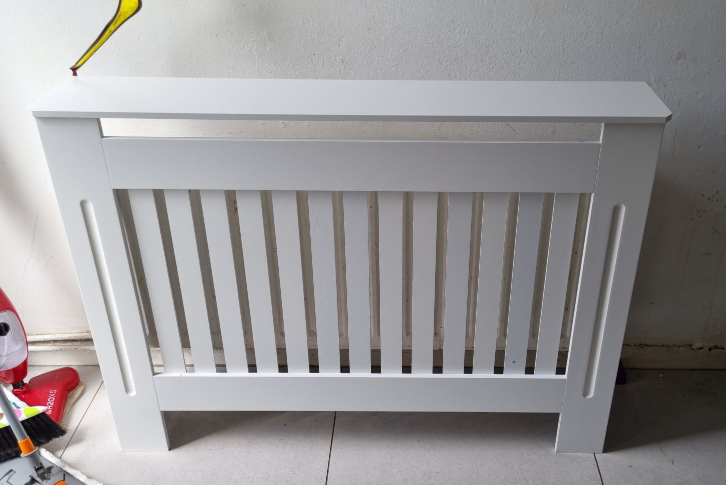 HOMCOM MDF Radiator Cover 112x81x19cm White | Aosom UK