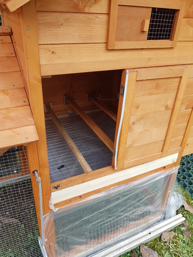 PawHut Gallinero Exterior Madera Jaula para Gallinas Animales Pequeños ...