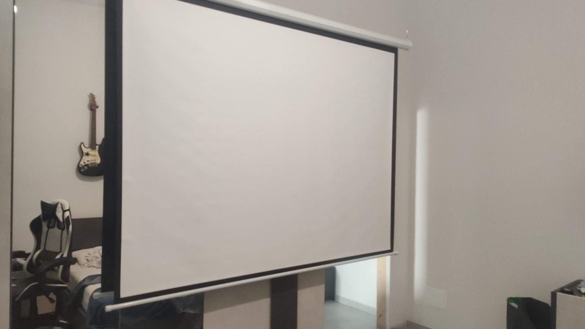 Schermo di Proiezione Motorizzato e Avvolgibile Telo Retroproiezione da ...