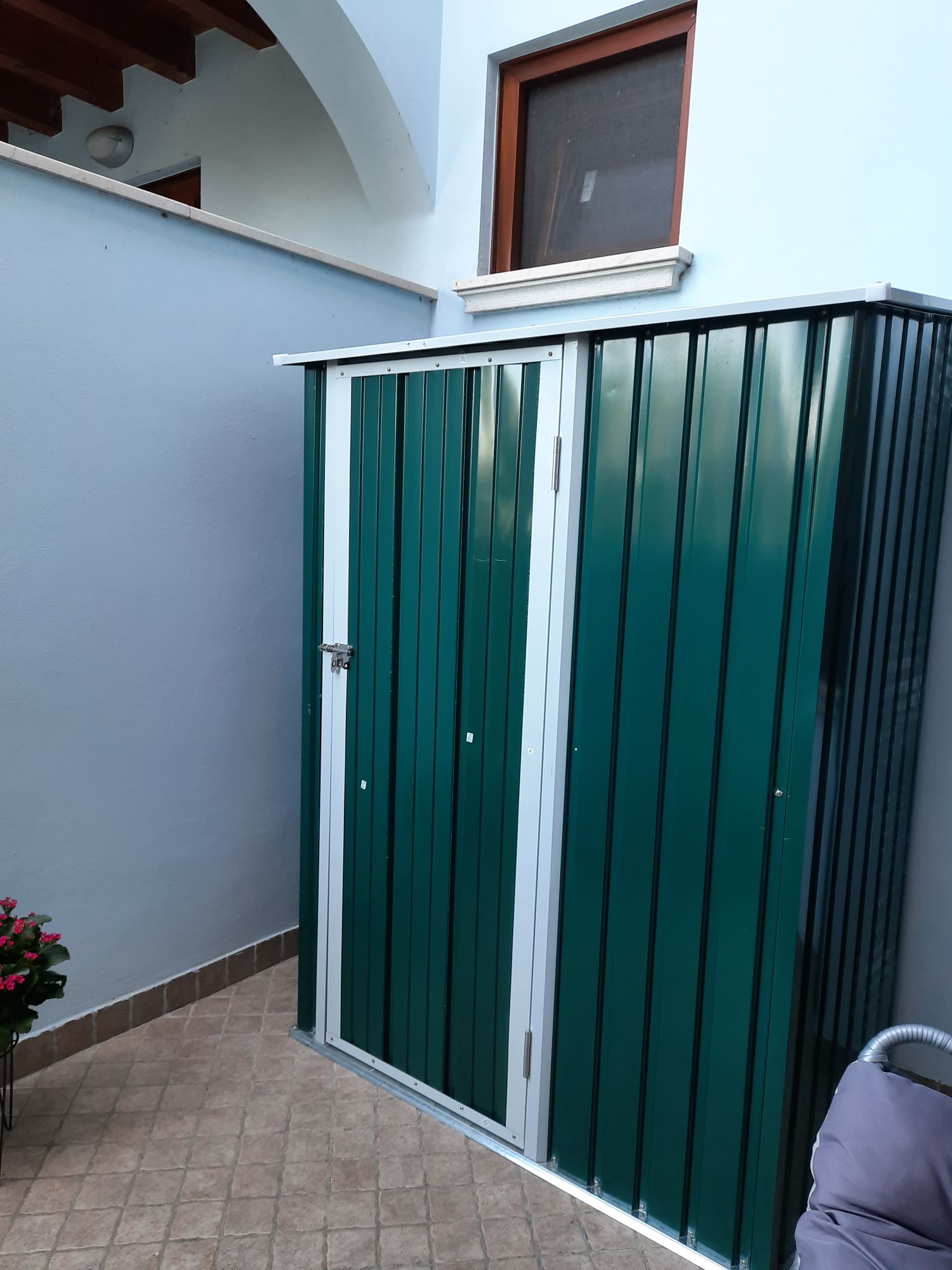 Outsunny Dulap pentru gradina pentru scule din tabla de otel, dulap ...