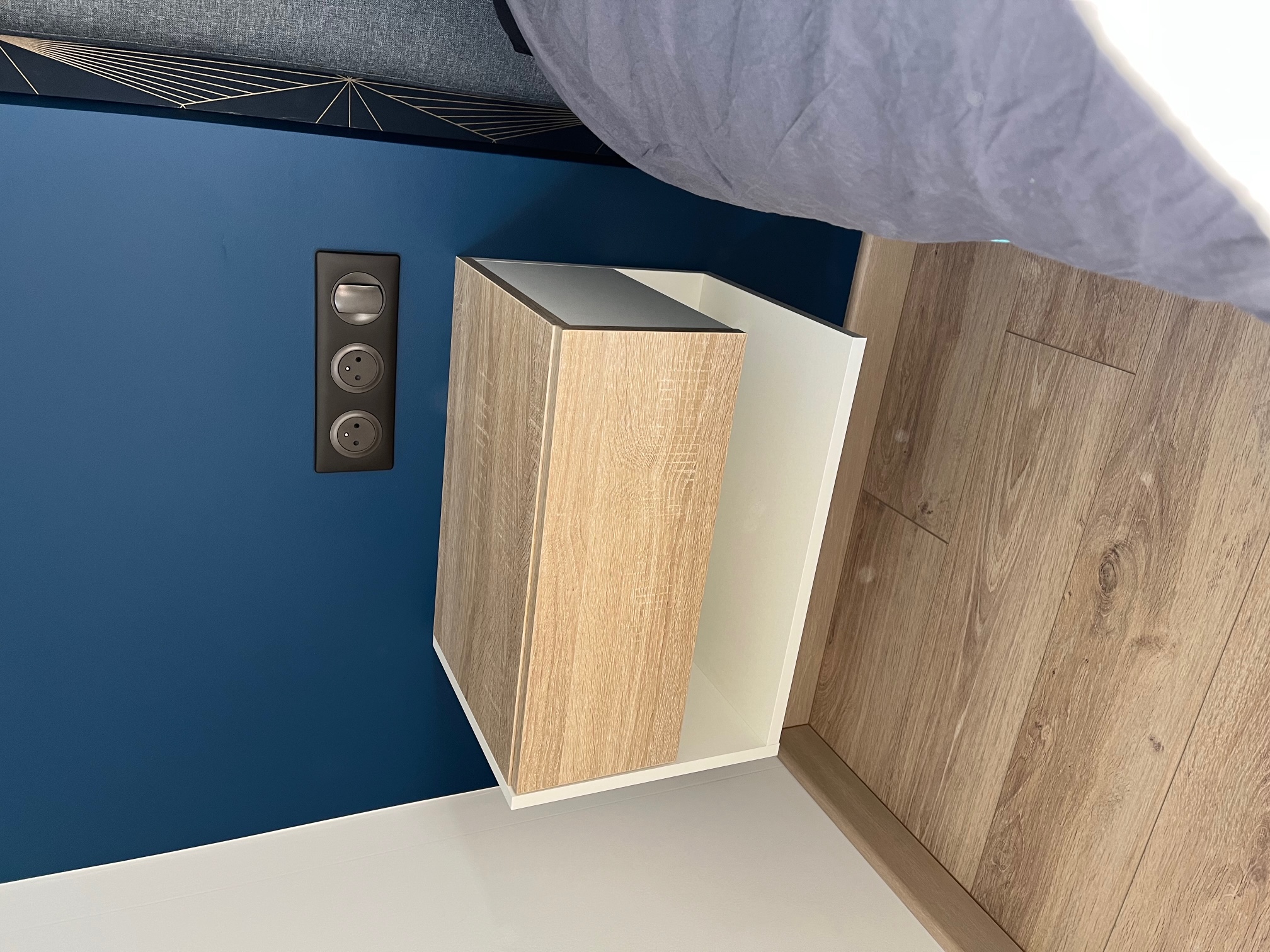 HomCom set 2 noptiere suspendate, 46x30x30 cm | AOSOM RO