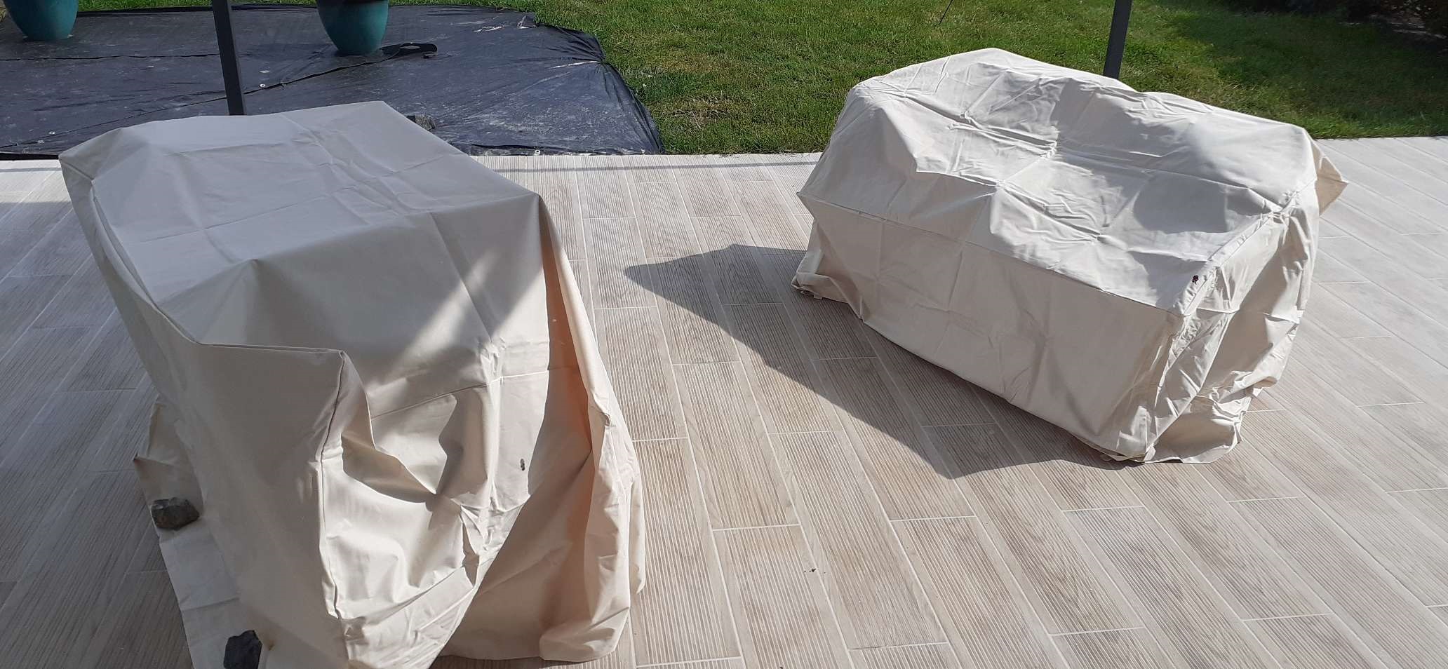 Outsunny Housse de Protection Mobilier de Jardin Bâche Étanche pour ...