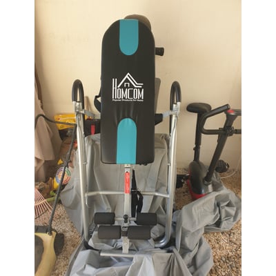HOMCOM Tabla de Inversión Gravitacional Plegable con Altura Ajustable a ...