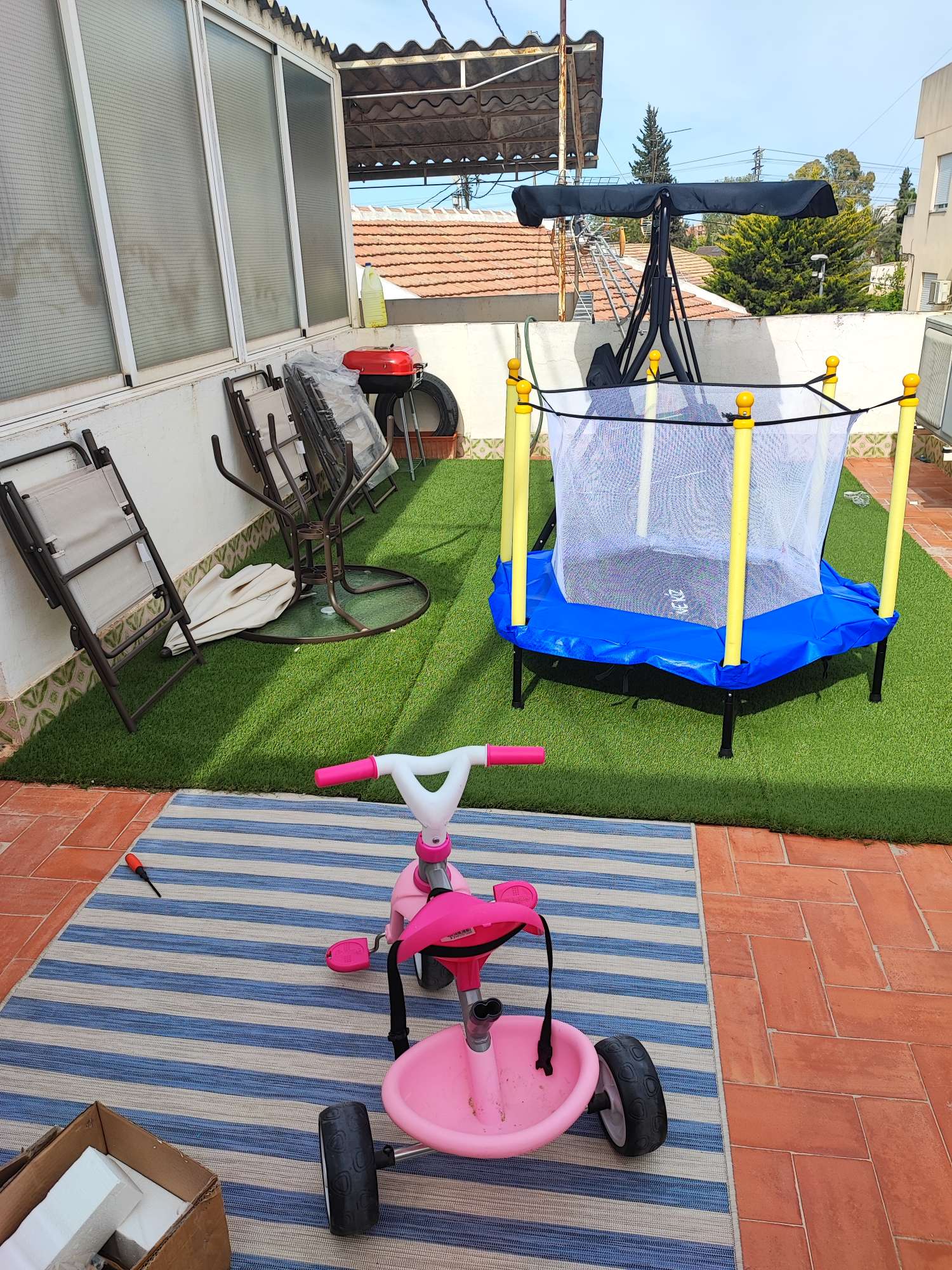 Outsunny Gazon Sintetic 4x1m Iarba 30mm Gazon Fals | Aosom RO