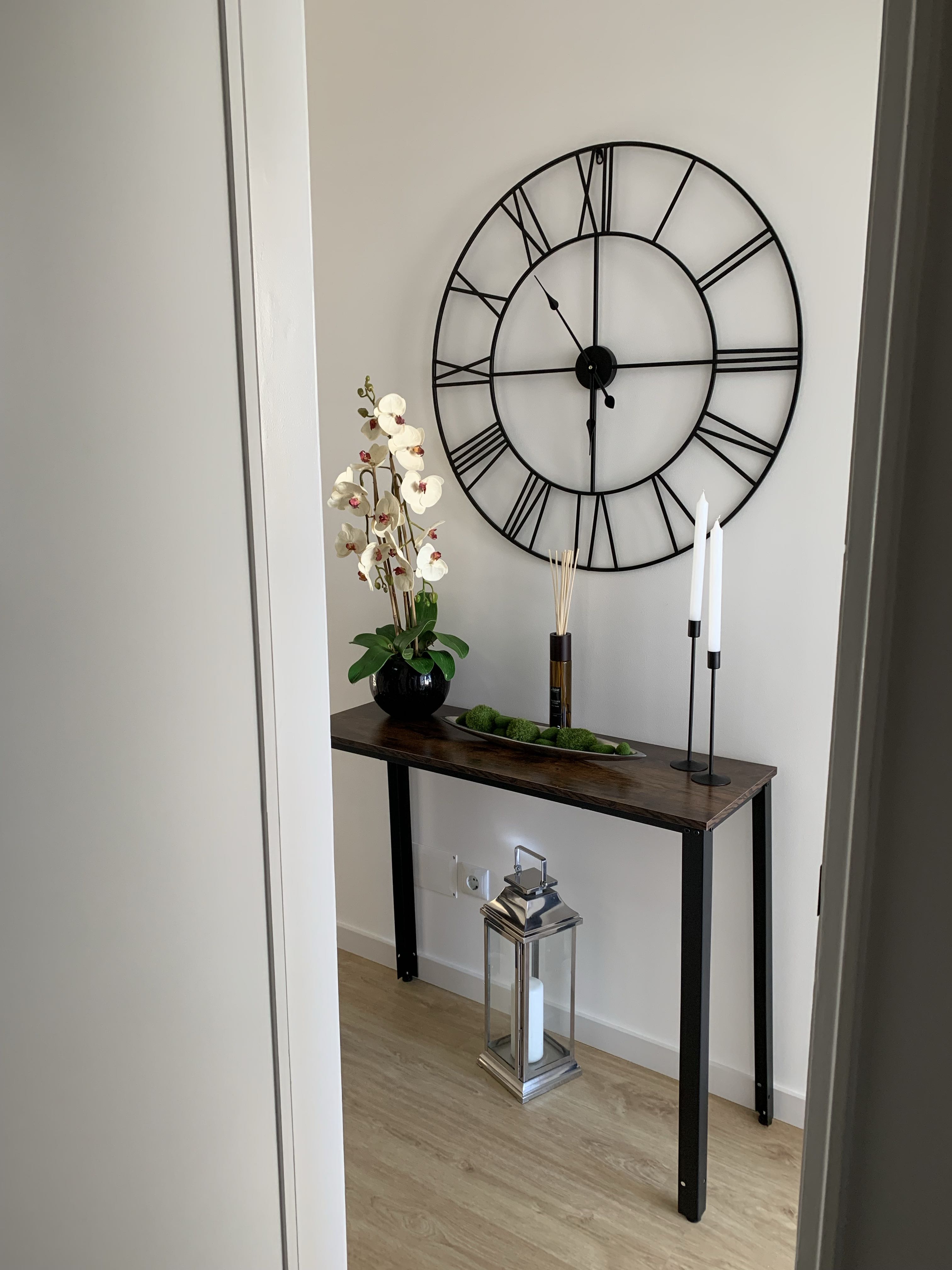 HOMCOM Table de Console Table d’Entrée Bout de Canapé Style Industriel ...