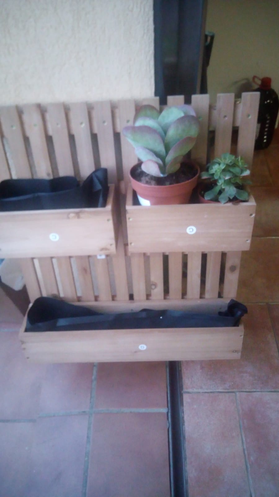 Outsunny Wall-mounted Wooden Garden Planters with Trellis, Drainage ...