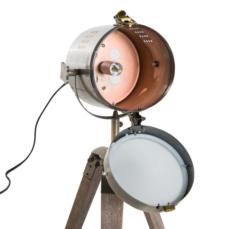 HOMCOM tafellamp spotlight staande lamp statief lamp E14 retro lamp ...