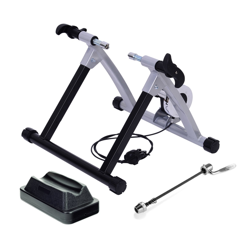 HOMCOM Deluxe Indoor Bicycle Exercise Magnetic Trainer with Fitness 8 ...