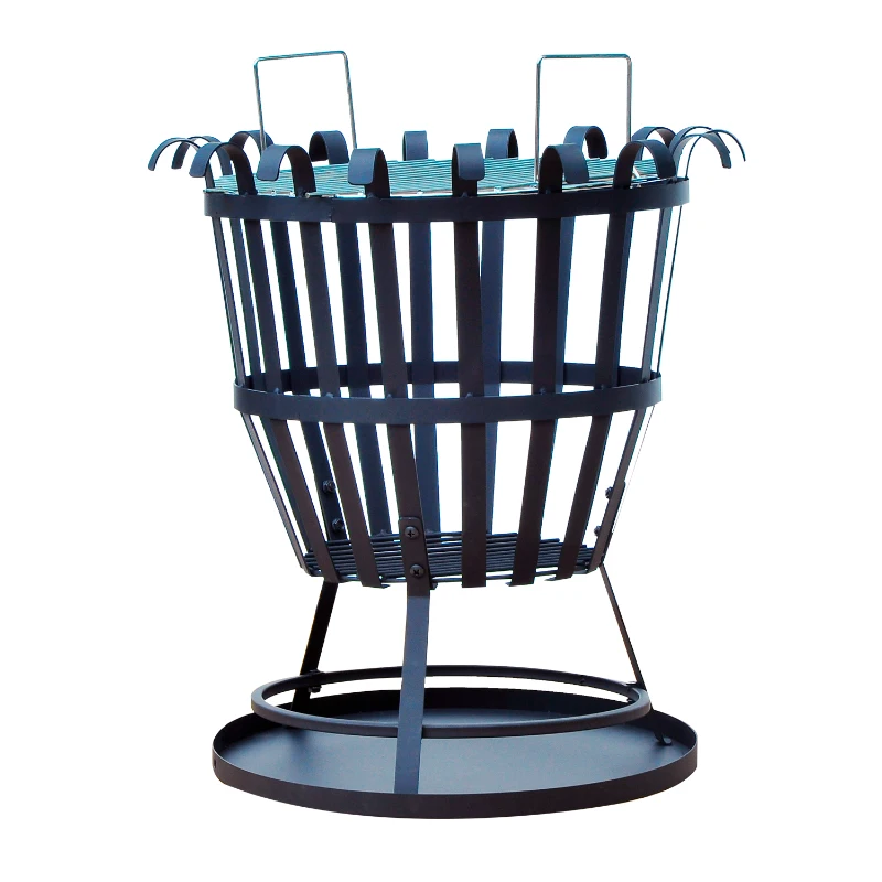 Outsunny Portable Brazier Fire Pit-Black