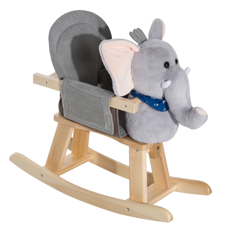 Kids Ride On Elephant W/Sound-Grey