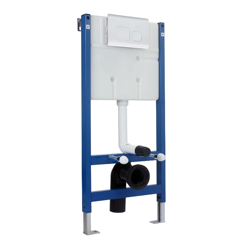 HOMCOM Concealed Cistern Toilet Carrier Wall Hang