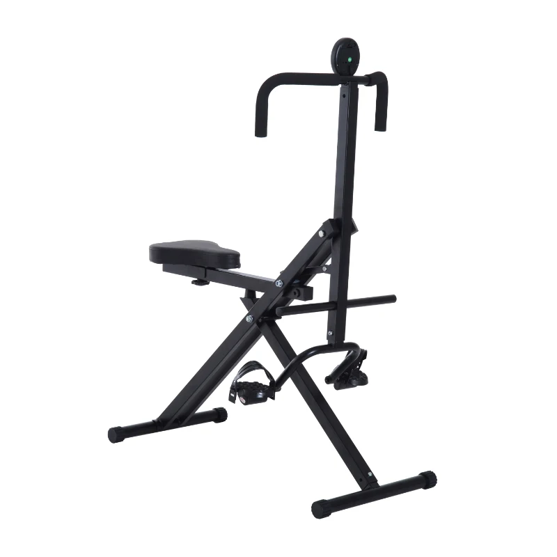 HOMCOM Upright Ab Crunch Horse Riding Machine Full Body Exercise ...