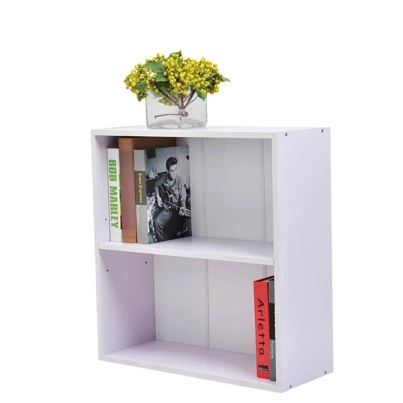 HOMCOM Wooden 2 Tier Storage Unit Cabinet-White