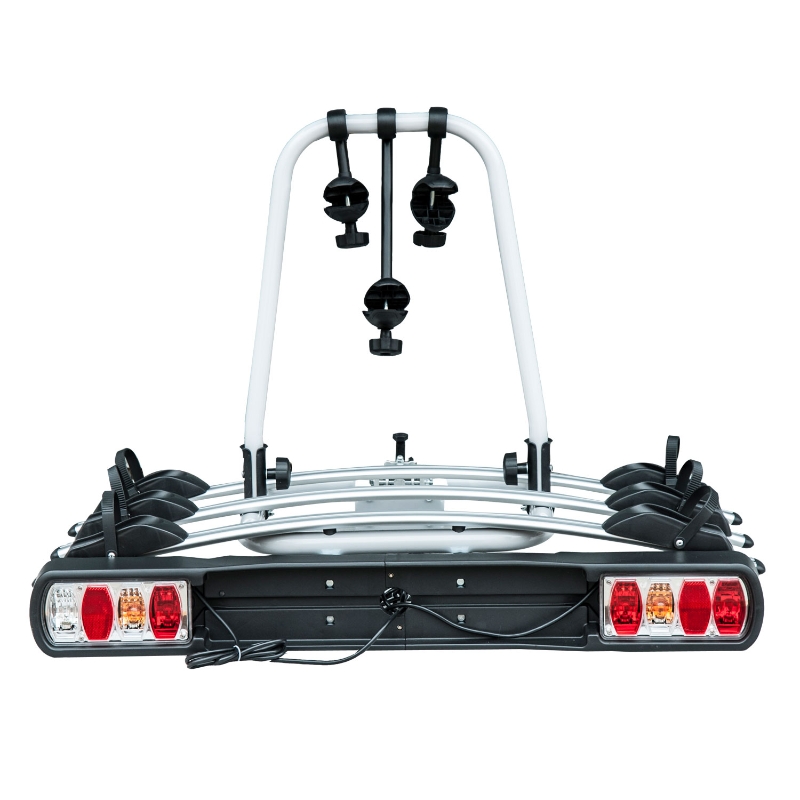 HOMCOM Rear-mounted Bicycle Carrier Rack 3 Bike Car Rear Tow Bar SUV ...