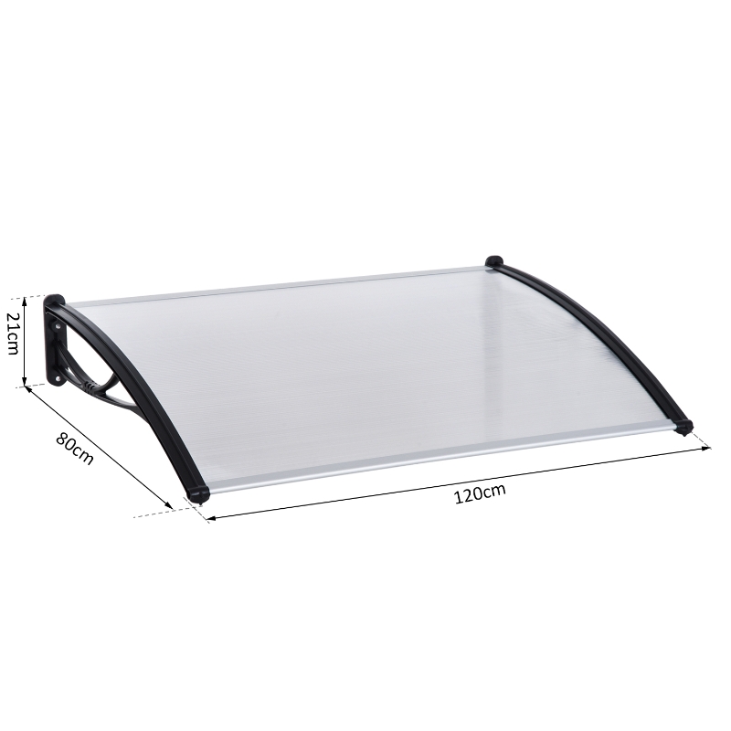 Outsunny Marquesina Techo Canopy para Puertas Ventanas Terrazas Toldo ...