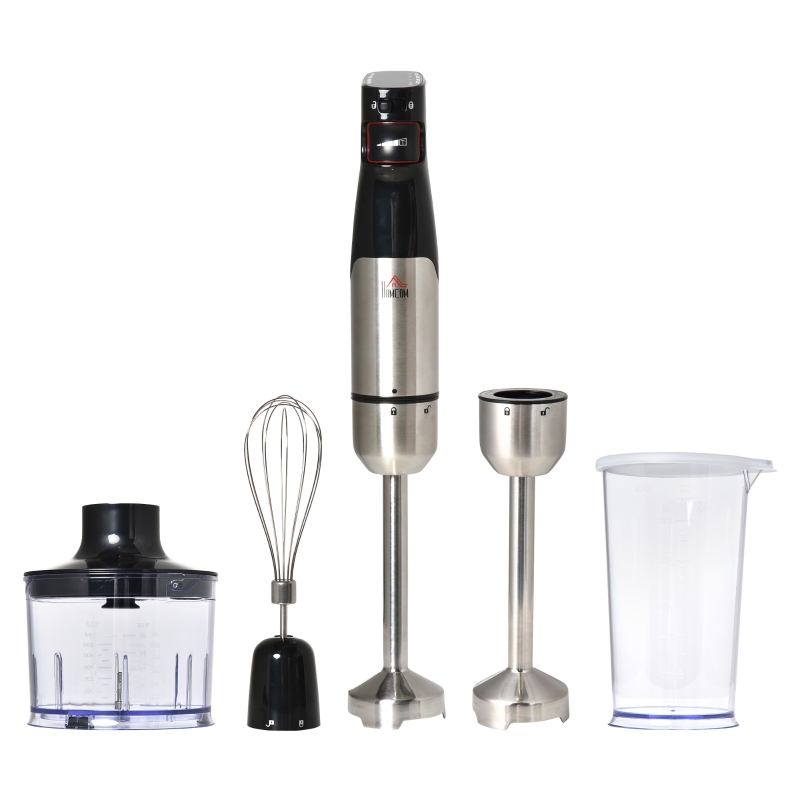 HOMCOM blender ręczny 1000W 10 cm x 6,5 cm x 41 cm