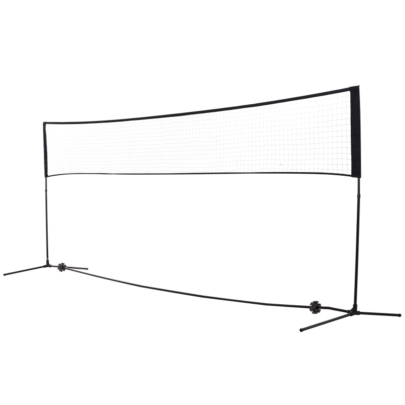 HOMCOM Conjunto de Rede de Badminton de Vôlei Portátil com Saco Altura ...
