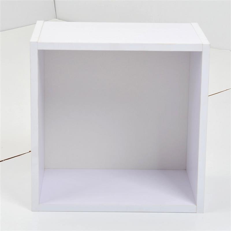 HOMCOM Wooden Storage Cube Unit Box-White | aosom.co.uk