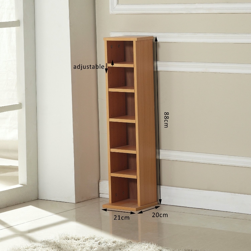 HOMCOM Shelves Unit 6 units-Beech