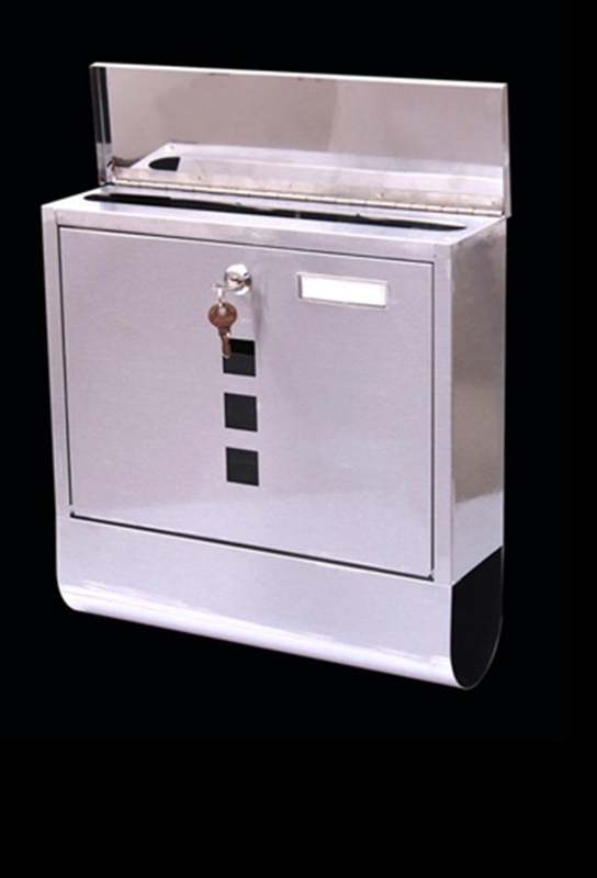 HOMCOM Stainless Steel Post BoxMail Box | aosom.co.uk