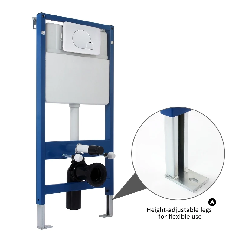 HOMCOM Concealed Cistern Toilet Carrier Wall Hang