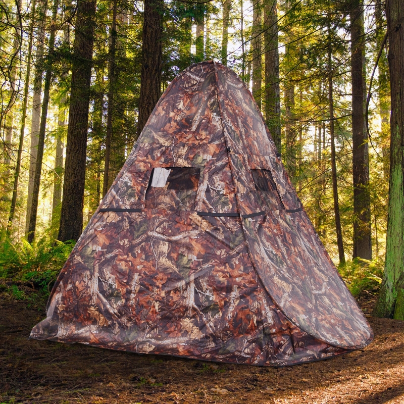 Outsunny Pop Up Hunting Tent, 195H cm| Aosom UK