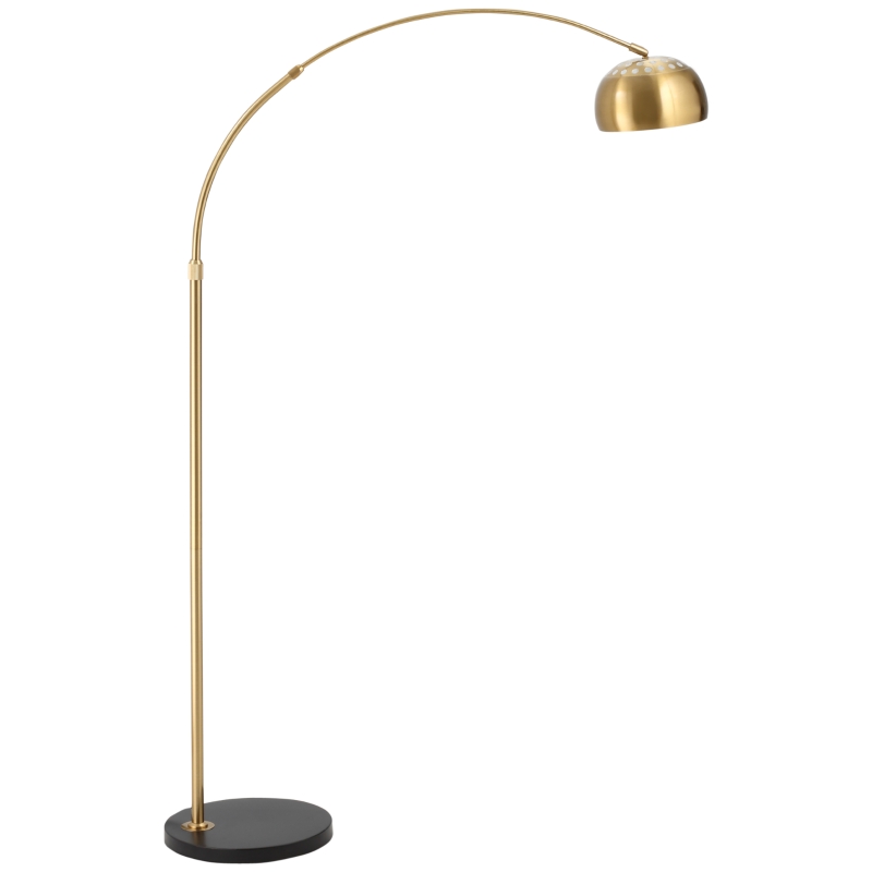 HomCom lampa de podea cu abajur, 30x100x167cm, aurie | Aosom Ro