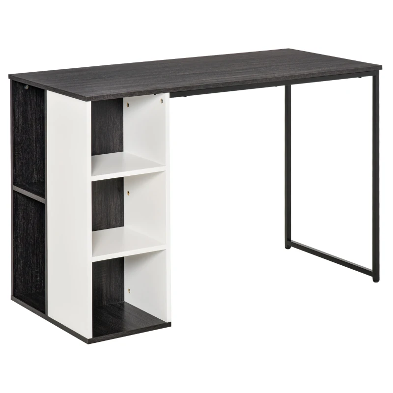 HOMCOM Computer Desk with 3-Tier Storage Shelves | Stock Checker Deals