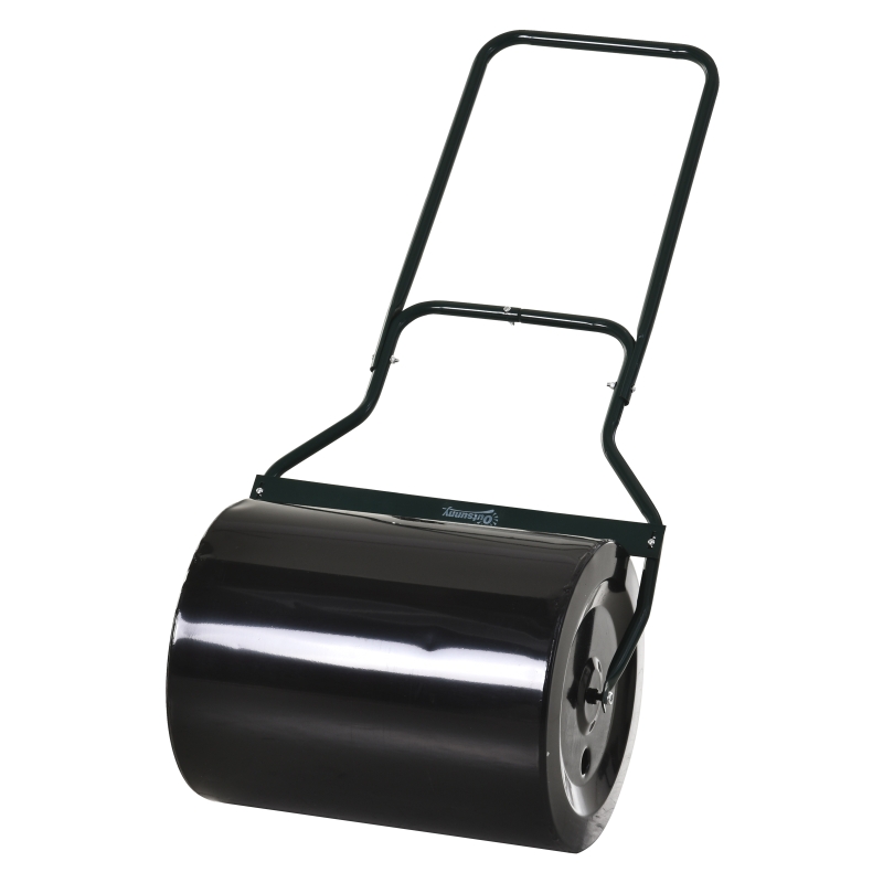 Outsunny φ50cm Steel Garden Lawn Roller Push Pull w/ Fillable Cylinder ...