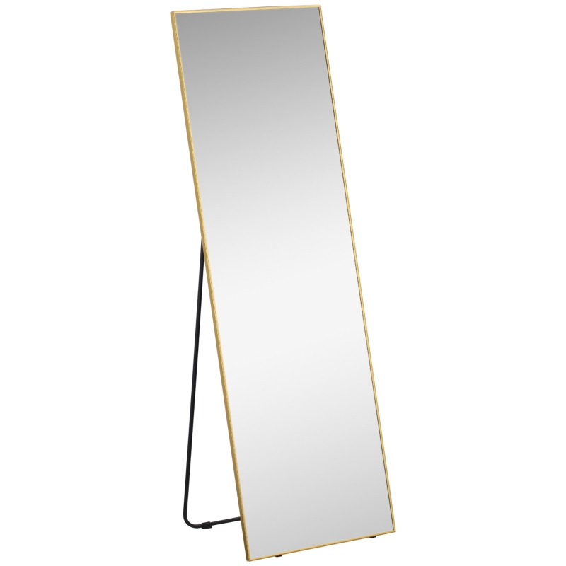HOMCOM Full Length Mirror Wall-Mounted, 160 x 50 cm Freestanding ...