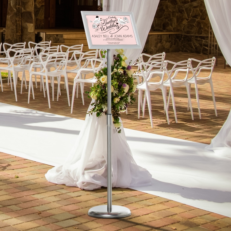 Homcom Panou de podea Indicator Reglabil din aliaj de aluminiu 21 cm x ...