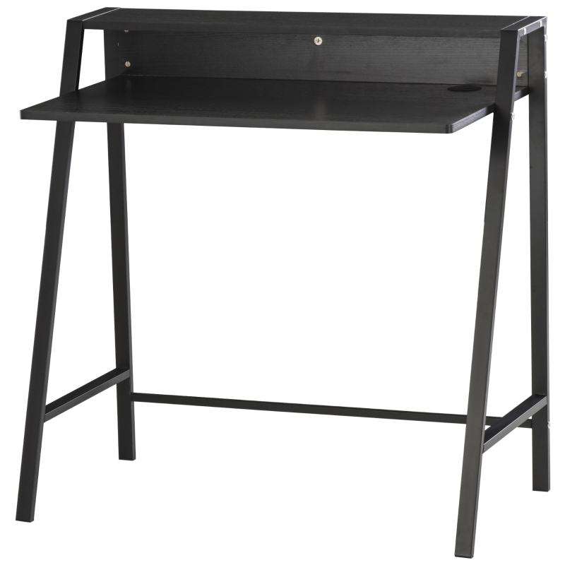 Desk with upper storage store