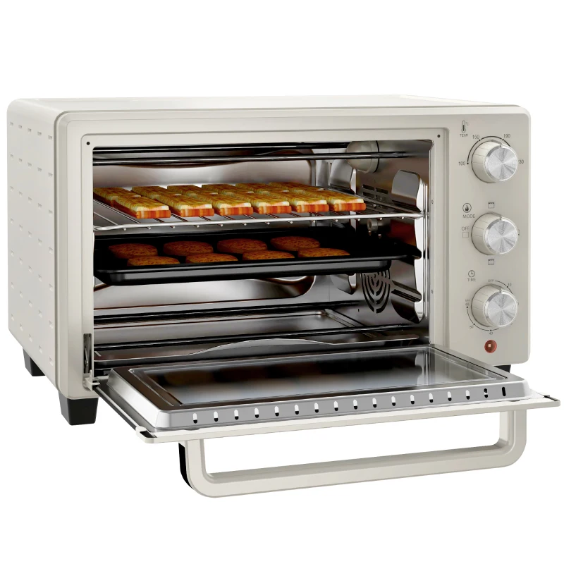 HOMCOM Mini Oven, 21L Countertop Electric Grill, Toaster Oven with ...