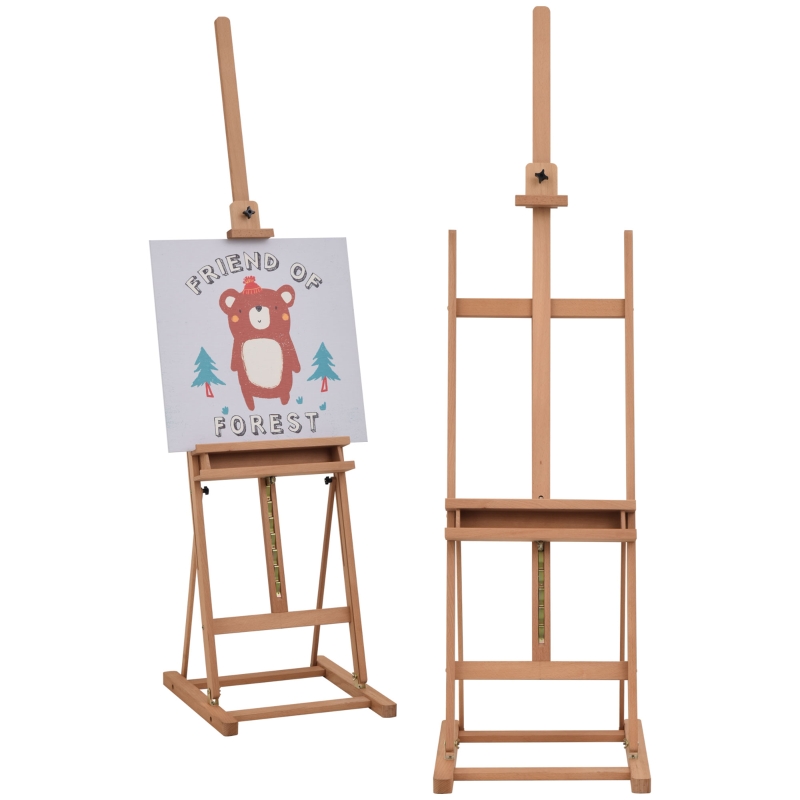 Wooden art easel store